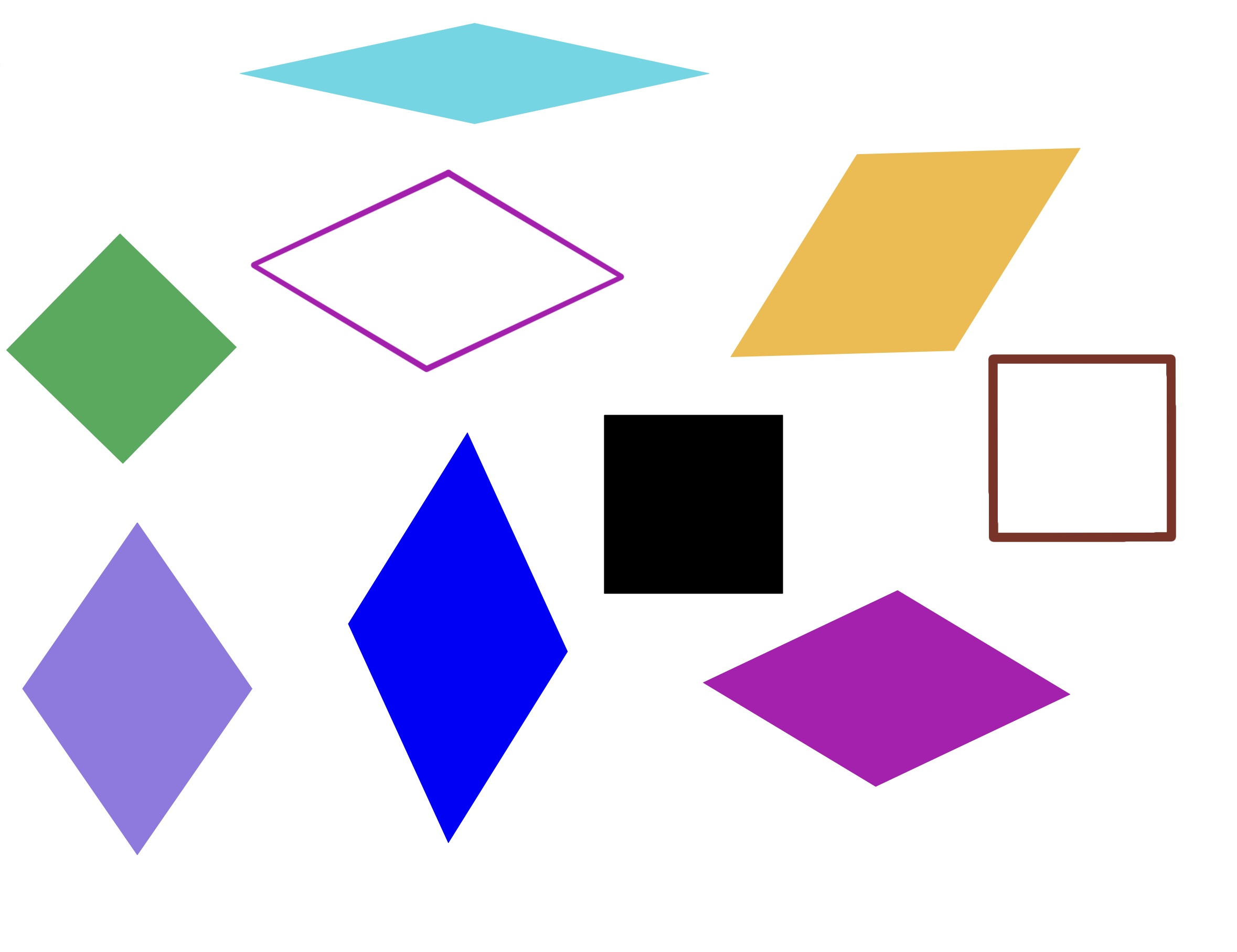 Quadrilateral Shapes For Kids