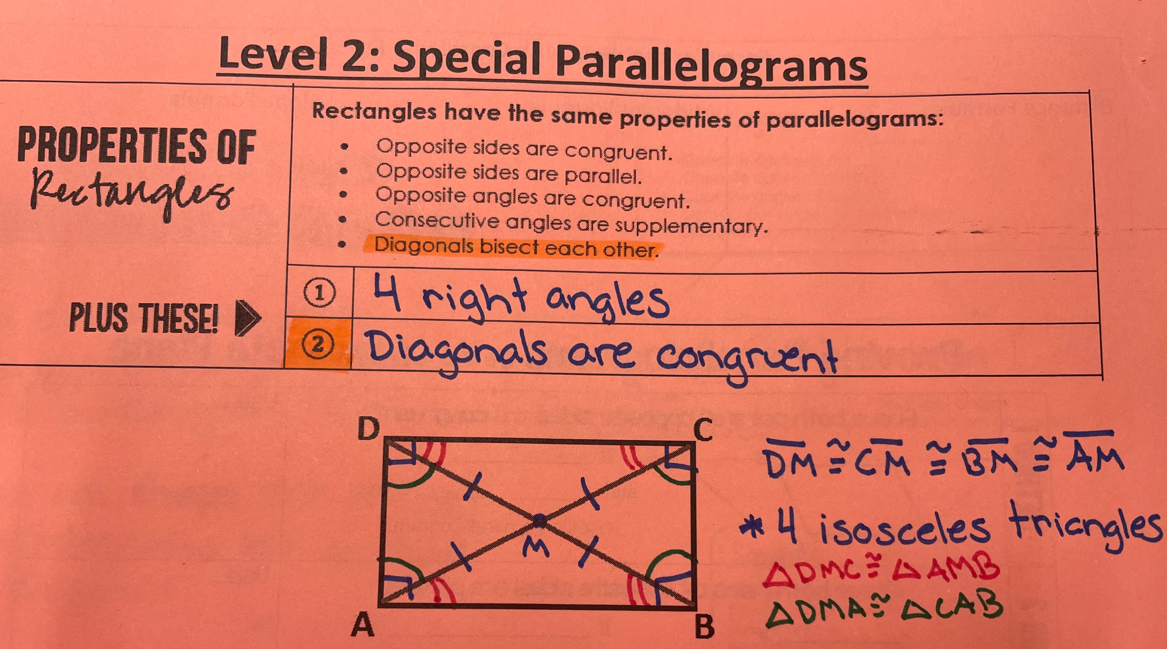 Properties Of Rectangle