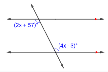 Parallel Lines Transversals What is the value | StudyX
