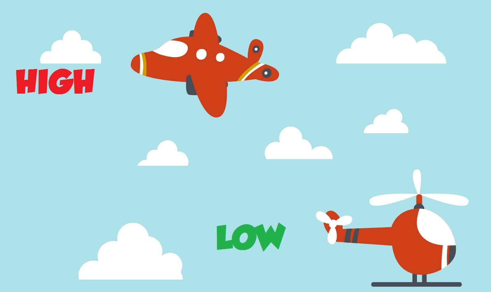 High And Low Clipart