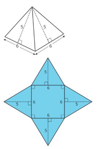 Triangular Pyramid Net Surface Area
