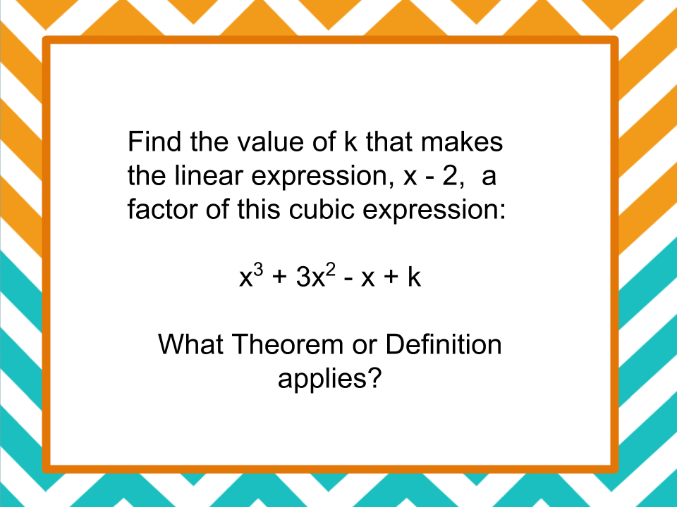 Factor Theorem X Clipart