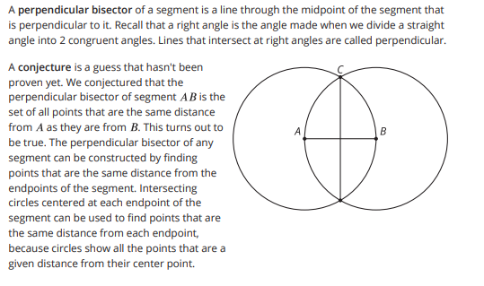 Perpendicular Bisector Construction